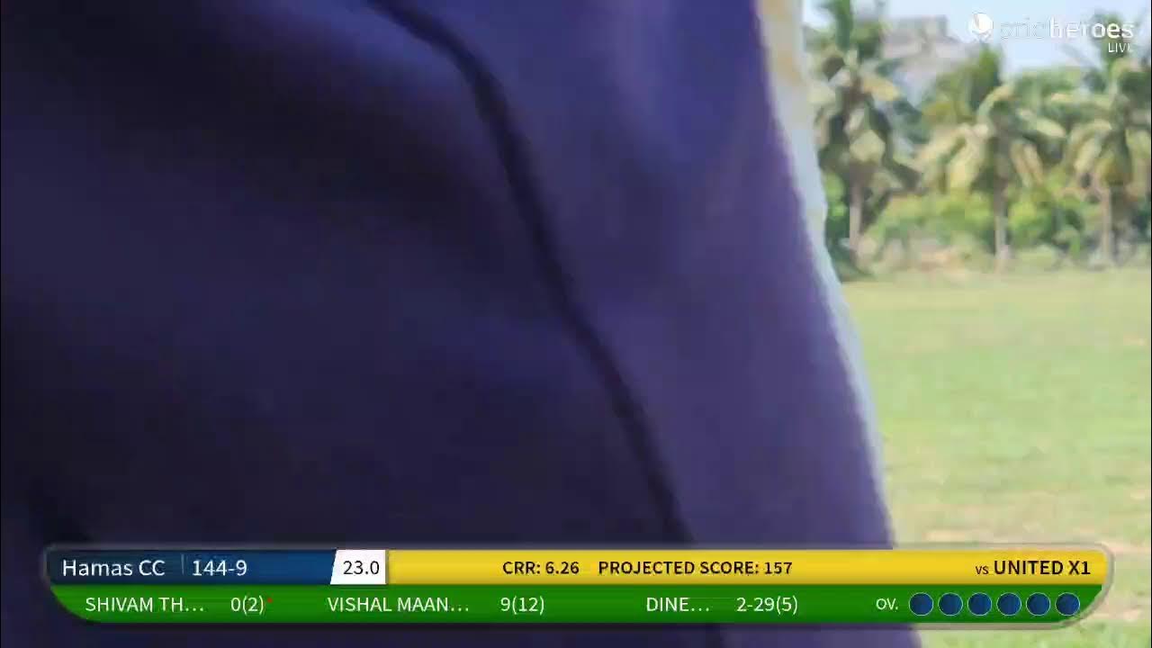 Live Cricket Match | Hamas CC vs UNITED X1 | 23-Jun-24 07:33 AM 25 overs | Individual match ...