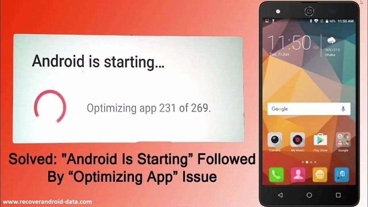 Fix "Android Is Starting" Followed By "Optimizing App" Issue - YouTube