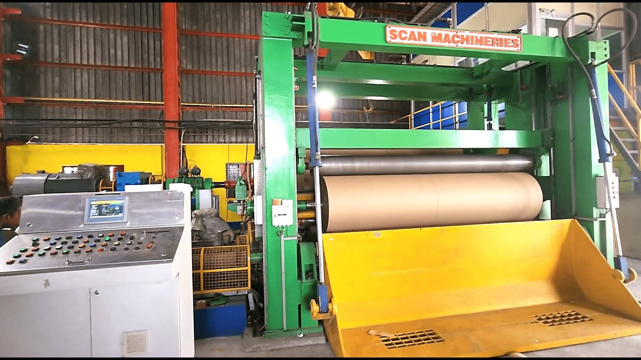 Scan Machineries High Speed Winder for a Paper Mill | Twin Drum Winder ...