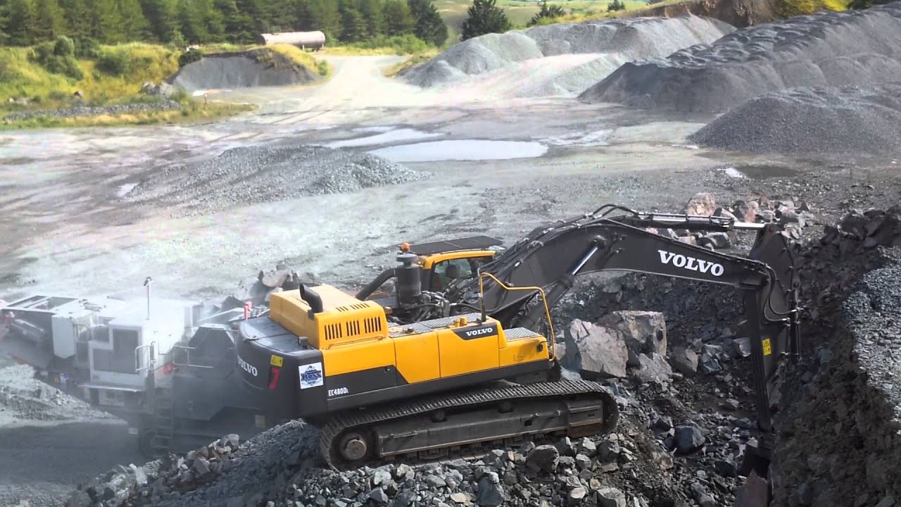 New Volvo 480D excavator/220G shovel/sandvik Qj341 - YouTube