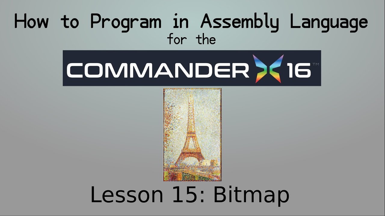 Bitmap: Commander X16 Assembly Language Tutorial, Lesson 15 - YouTube