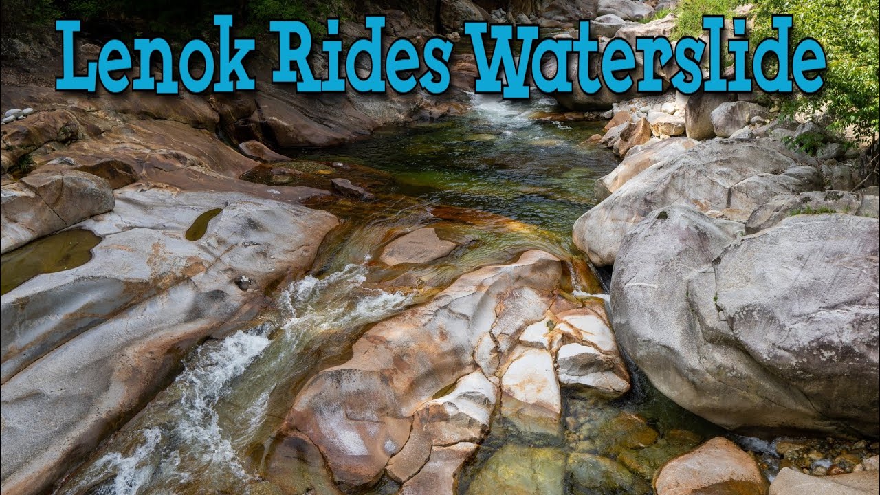 Lenok Rides Waterslide - YouTube