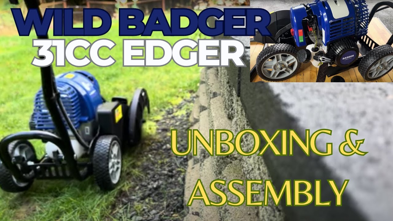 Wild Badger 31CC Gas Powered Sidewalk Lawn Edger Tool Unboxing and ...