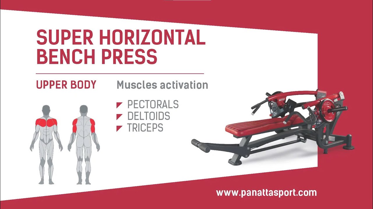 Panatta Freeweight HP Super Horizontal Bench Press 1HP537 - YouTube
