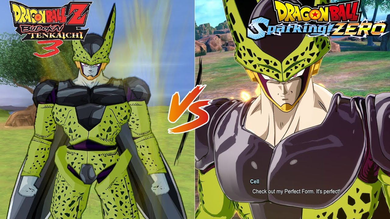 Tenkaichi 3 vs Sparking! Zero Cell (Perfect Form) Supers and Ultimate ...