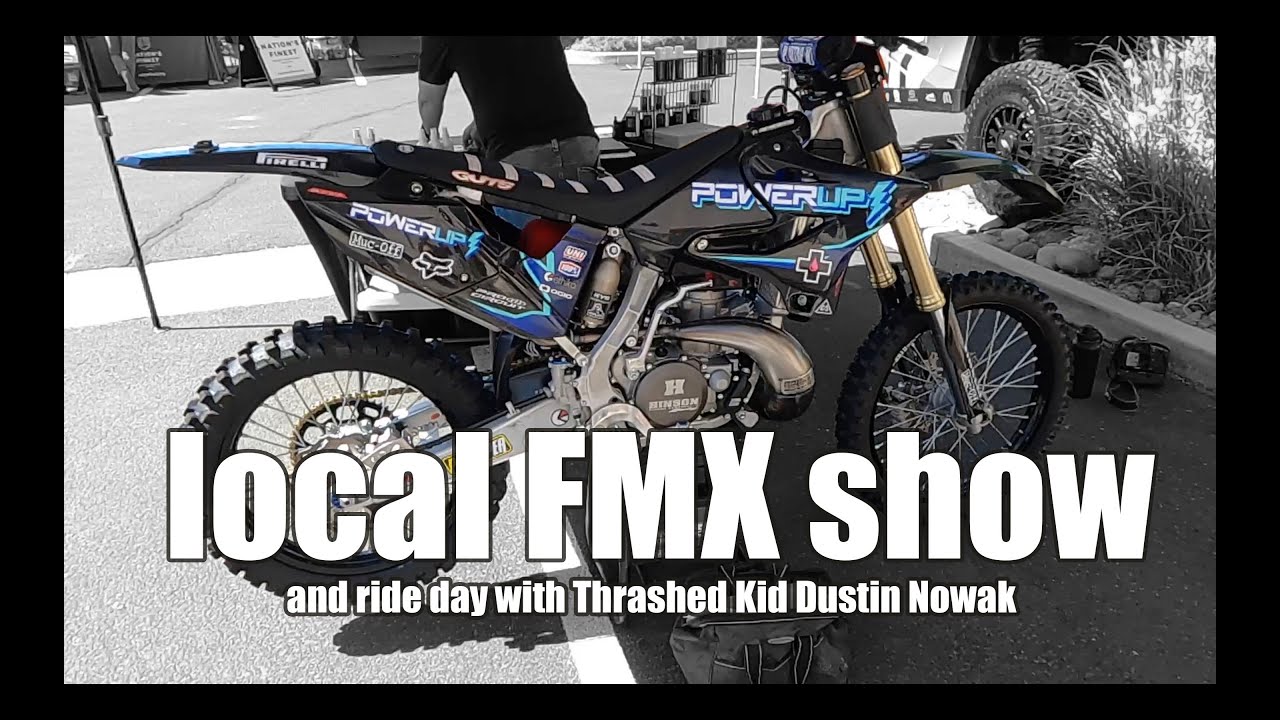 Day in the life, local FMX show, and practice day with the Thrashed Kid ...
