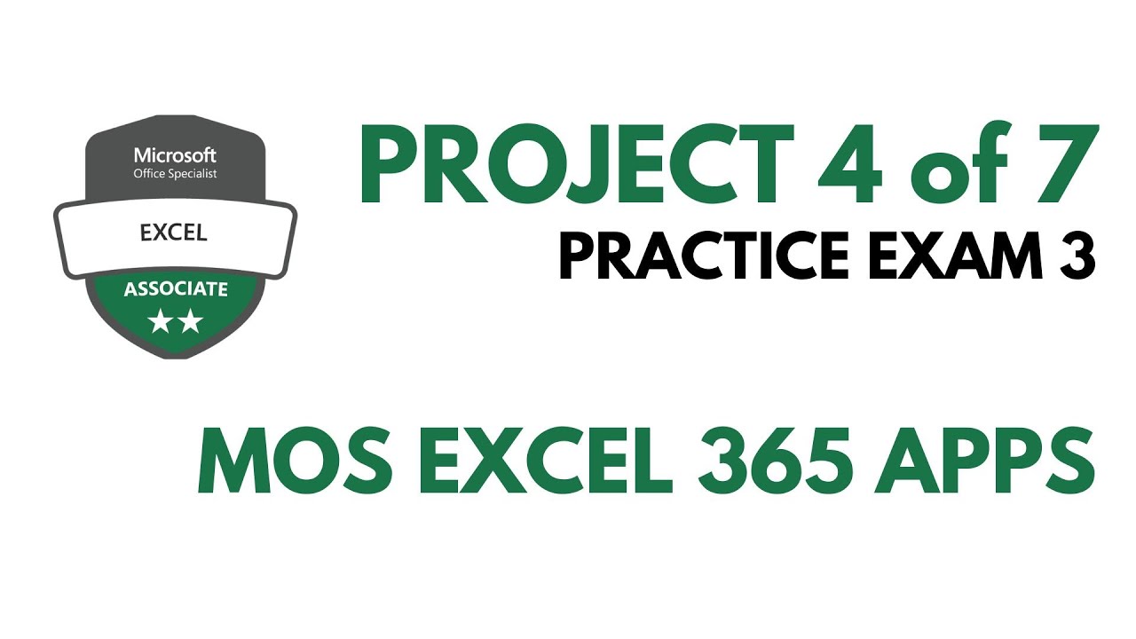 MOS Excel 365 Apps | Practice Exam 3: Project 4 of 7 [Filipino] - YouTube