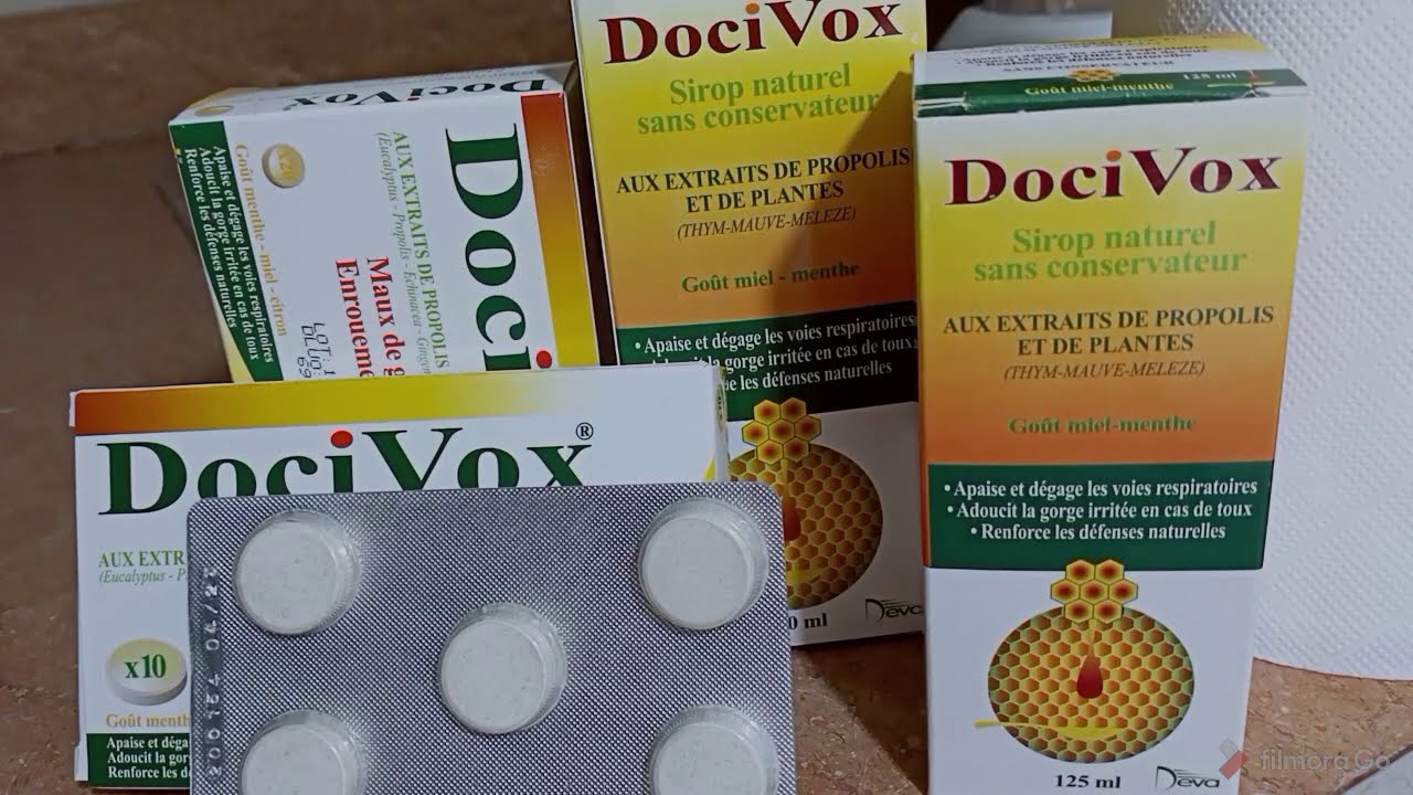 علاج الكحة ،البلغم،والتهاب المسالك التنفسية ،بدون مواد حافظةdocivox 😊 ...