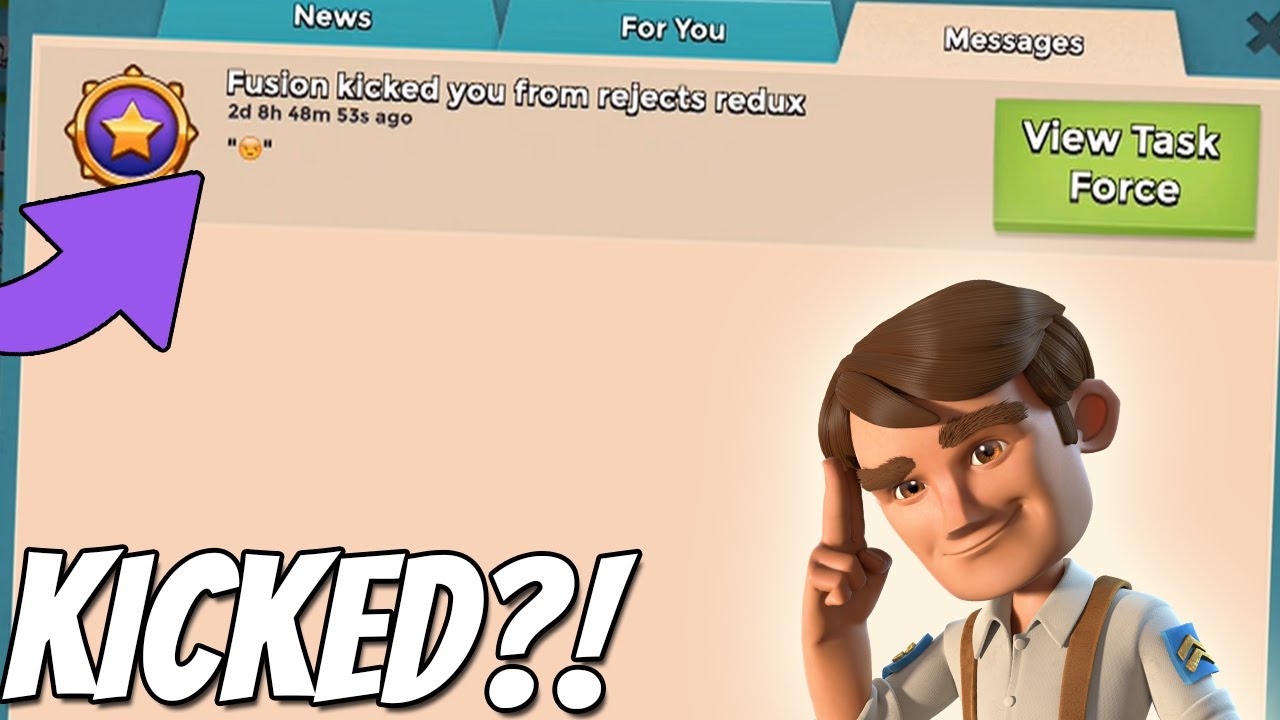 Fusion Kicked Me From The Task Force!! Boom Beach RZCM Gameplay! - YouTube