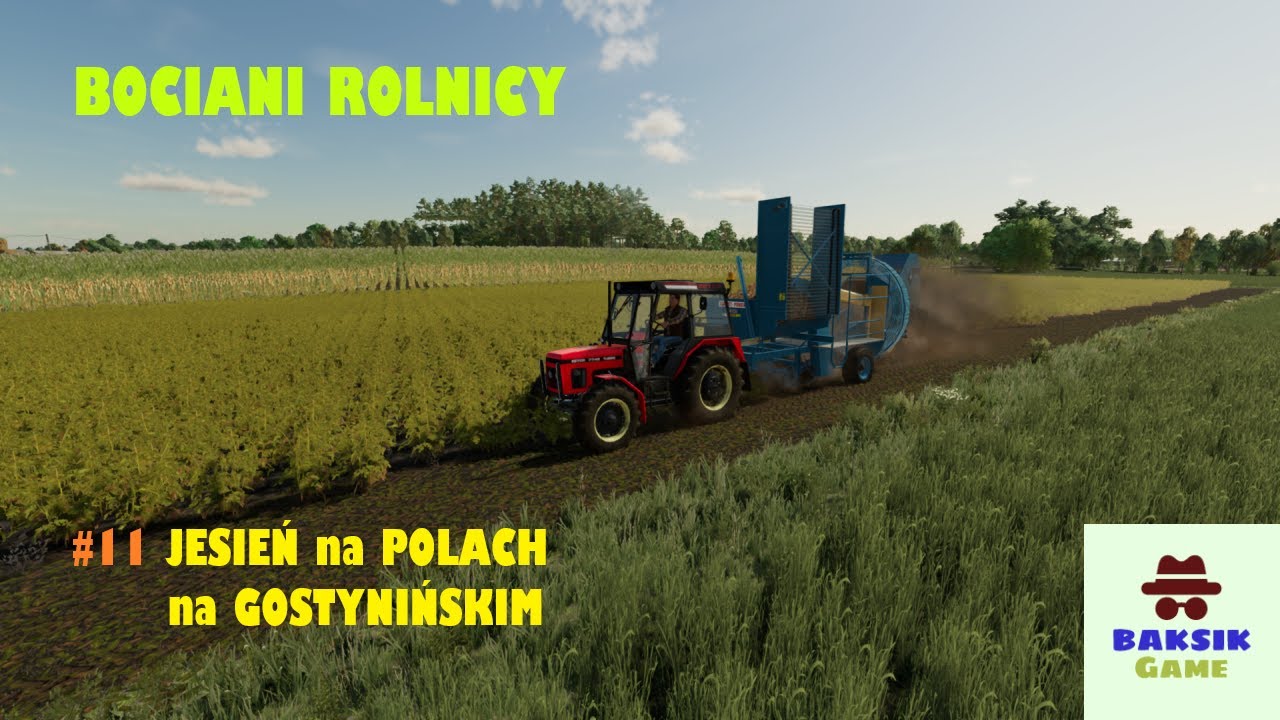 Bociani Rolnicy #11 Jesień na polach na Gostynińskim #baksikgame Live ...