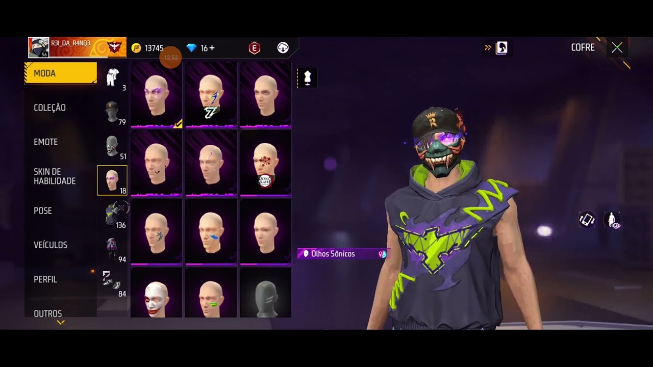 Recarreguei na minha conta do Free fire joguei com o ninja branco e o ...