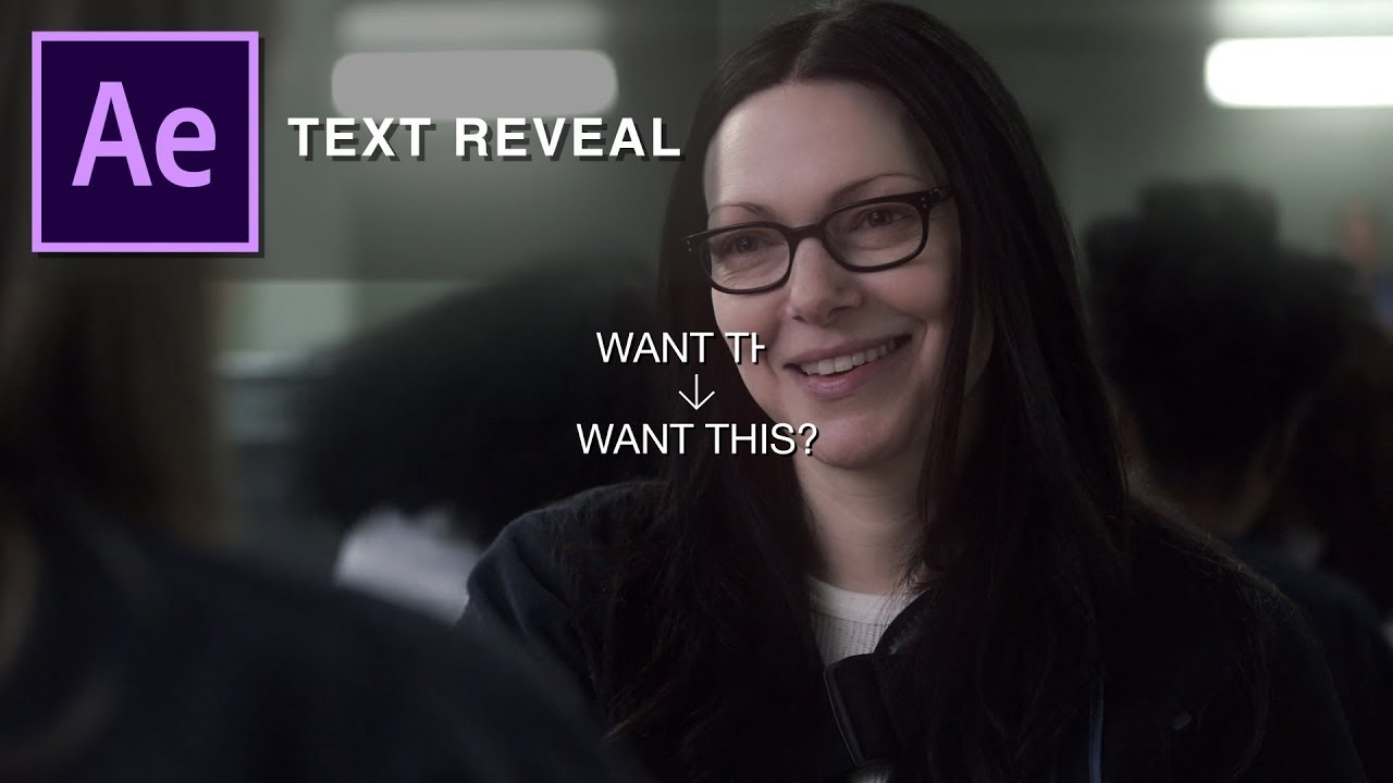 text reveal | after effects tutorial - YouTube