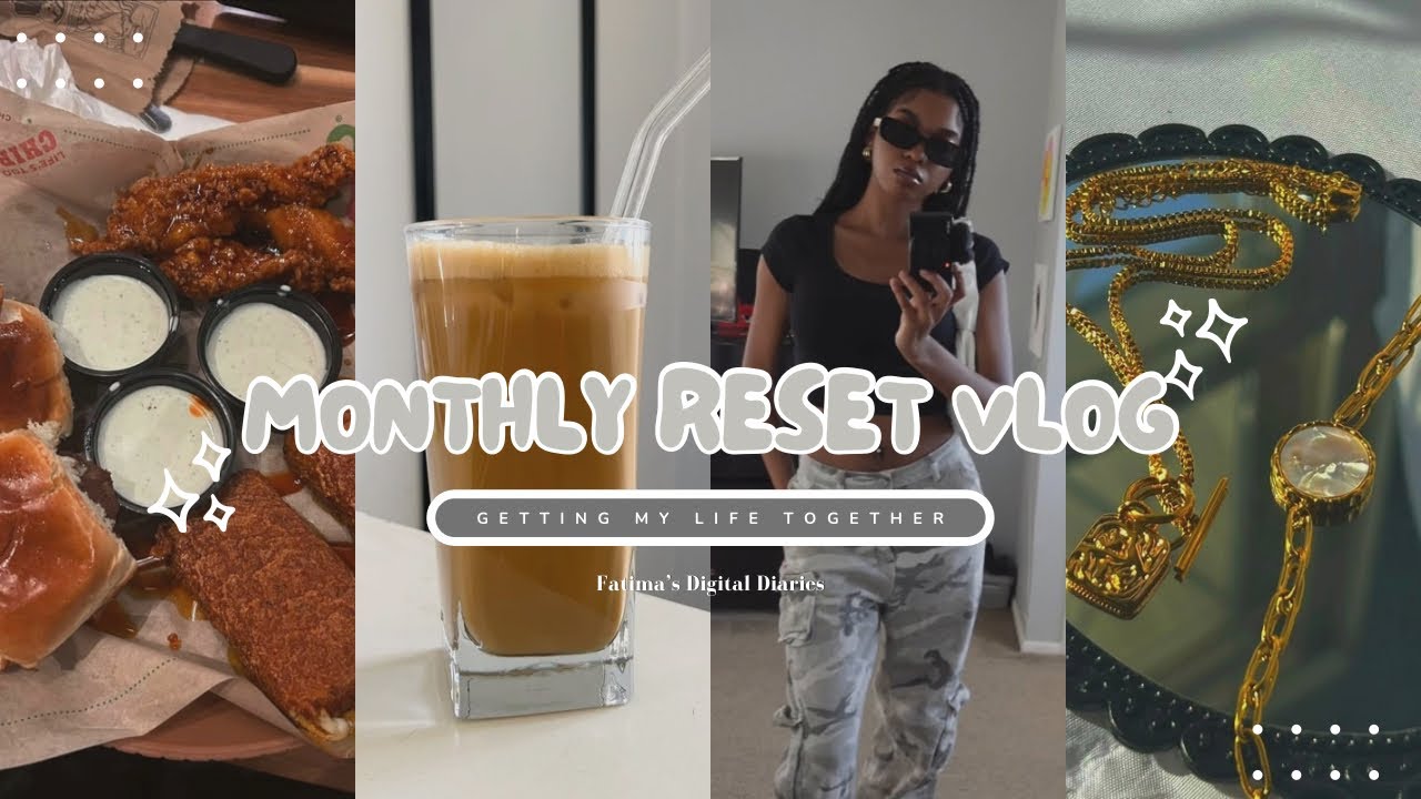 RESET VLOG| getting my life together + prioritizing productivity + self care core + jewelry ...