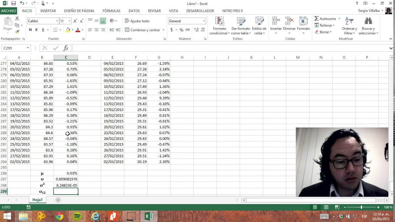 Frontera eficiente de Markowitz con Excel - YouTube