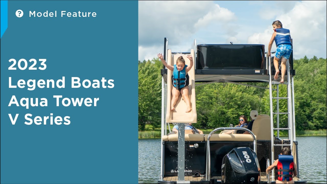 2023 Aqua Tower Sport Pro | V-Series Pontoon - YouTube