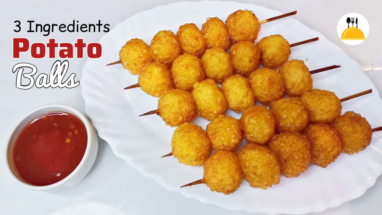 3 Ingredients Potato Snacks | Crispy Potato Balls Recipe By Food & Art ...