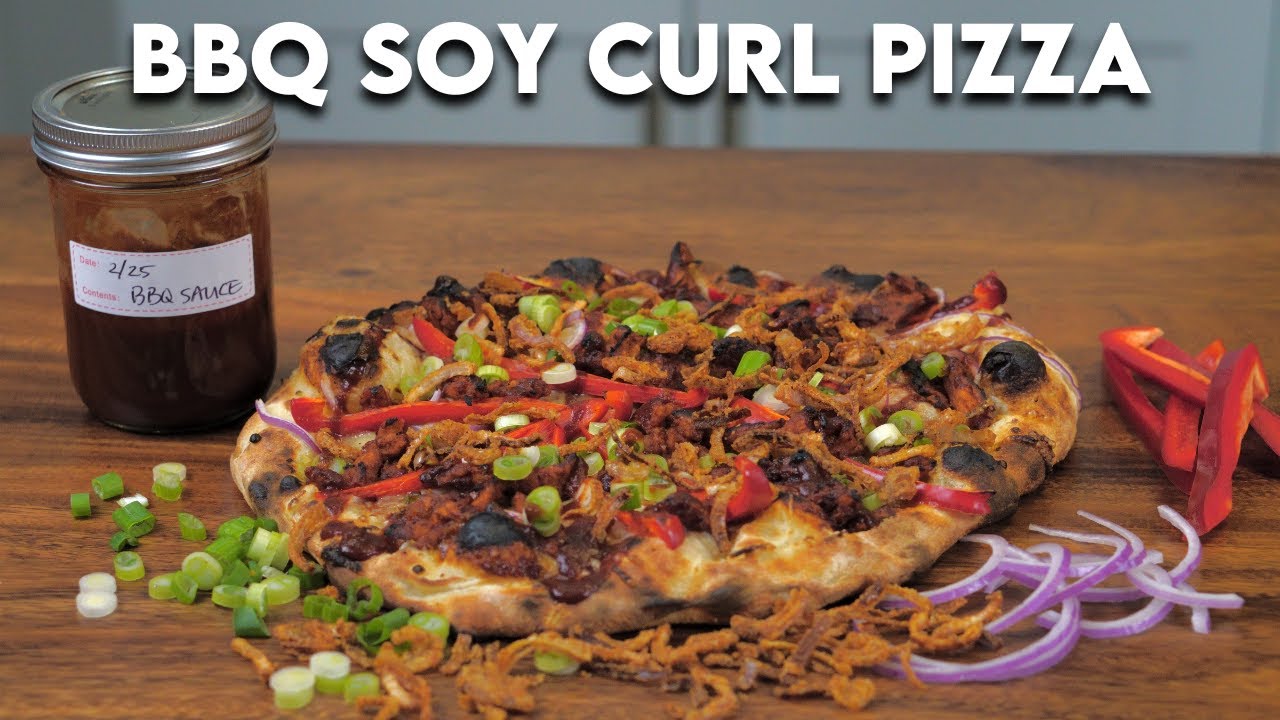 Incredible Vegan BBQ Soy Curl Pizza - You Won't Believe How Delicious ...