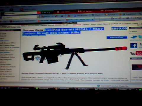 Where to get a Airsoft Barrett .50 Cal - YouTube