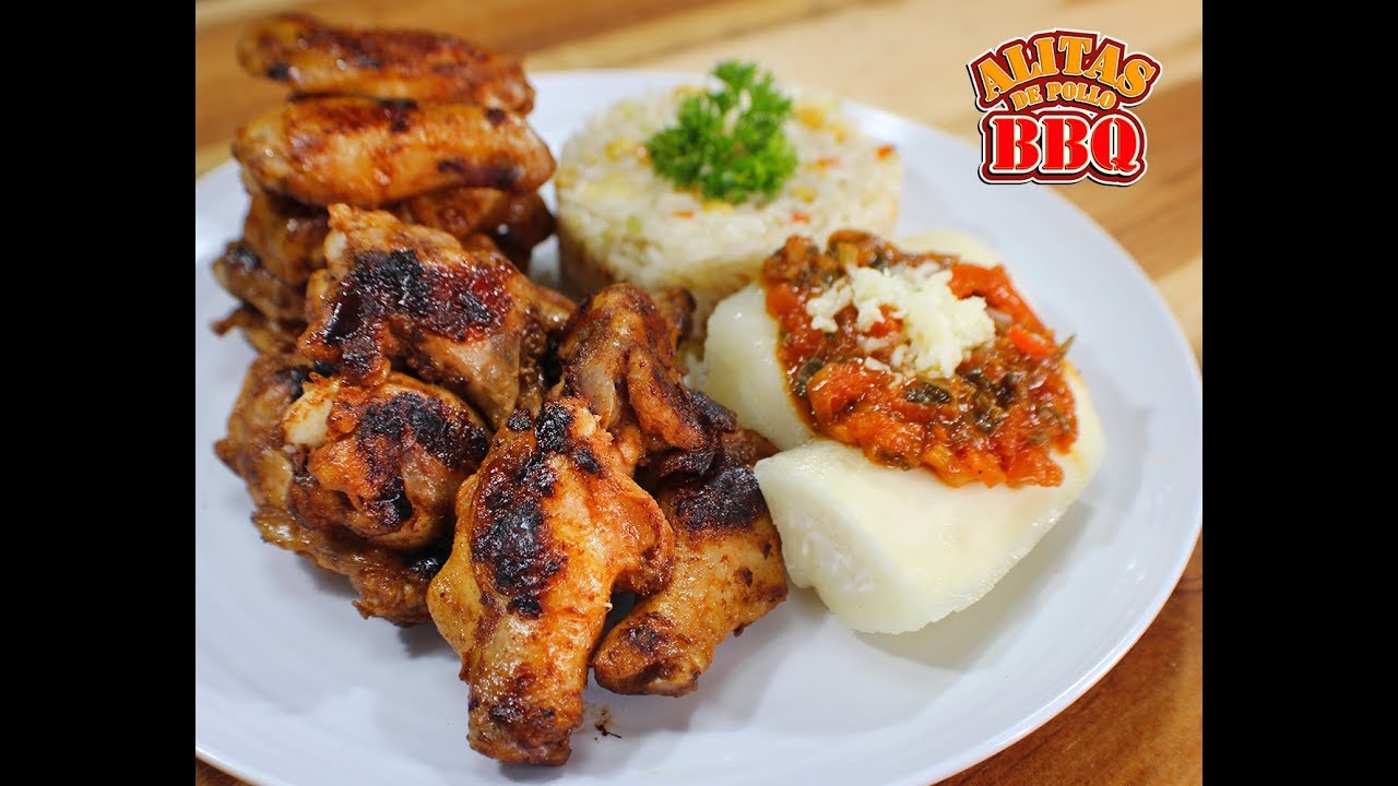 Alitas BBQ con arroz primavera - YouTube