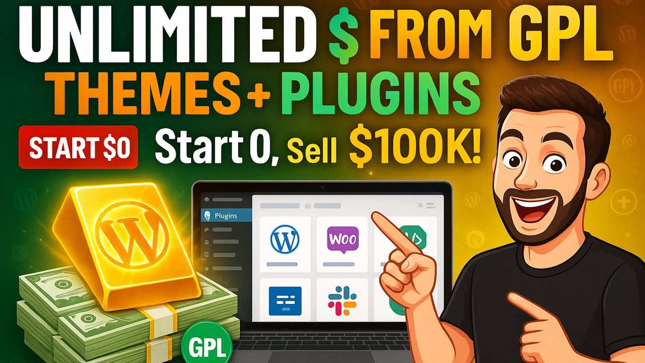 Sell GPL Themes & Plugins, Make Unlimited Money – Get Started for $0 and Sell for $100,000 ...