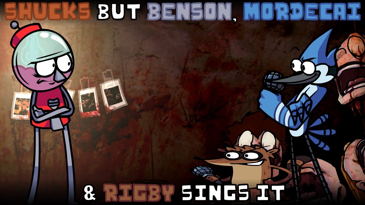 Shucks v2 but Benson, Mordecai & Rigby sings it | FNF: Jeffy's Endless ...