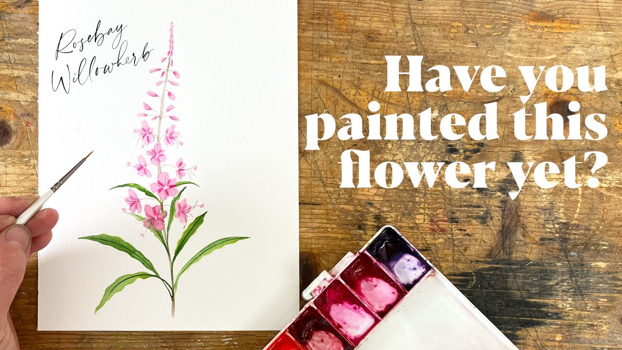 Painting Gorgeous Watercolor Flowers - Step by Step Tutorial for ...