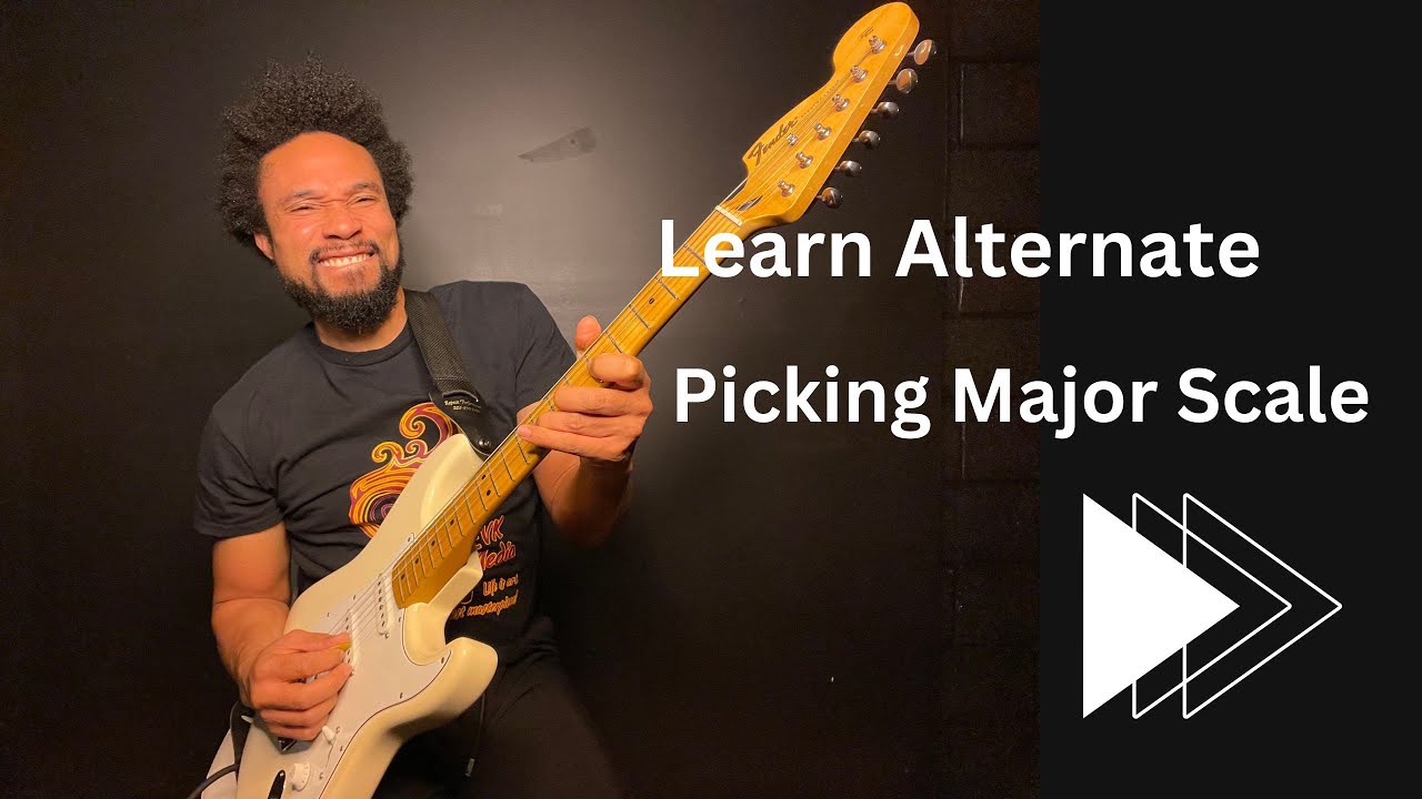 Learn Alternate Picking the Major Scale - YouTube