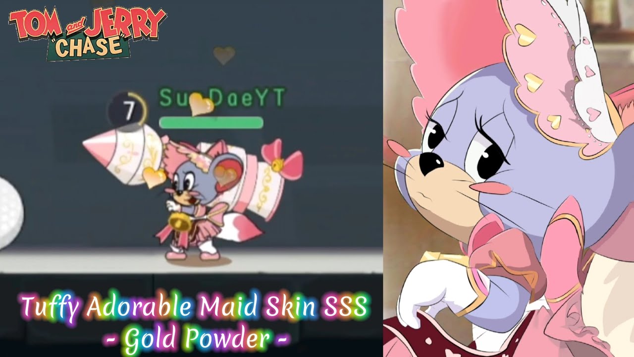[TOM AND JERRY CHASE (ASIA) | 猫和老鼠手游] Tuffy Adorable Maid Skin SSS - Gold Powder - YouTube
