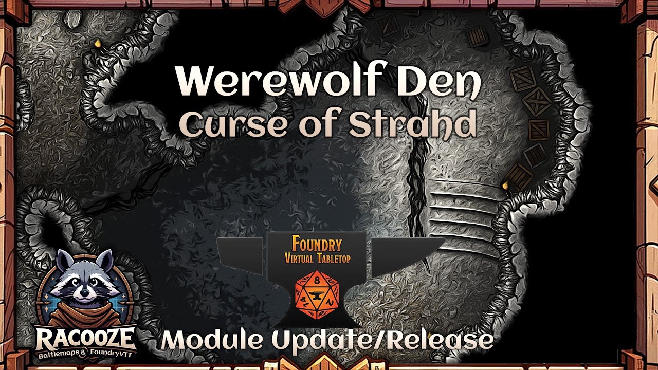Werewolf Den - Curse of Strahd - FoundryVTT Timelapse - YouTube