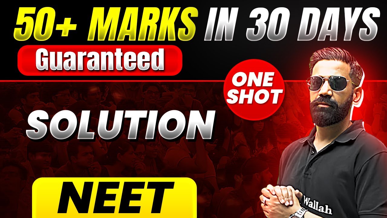 50+ Marks Guaranteed: SOLUTION | Quick Revision 1 Shot | Chemistry ...