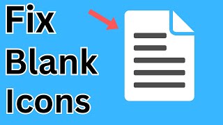Fix Blank White Desktop Shortcut Icons Windows 10 11 Fix Blank White ...