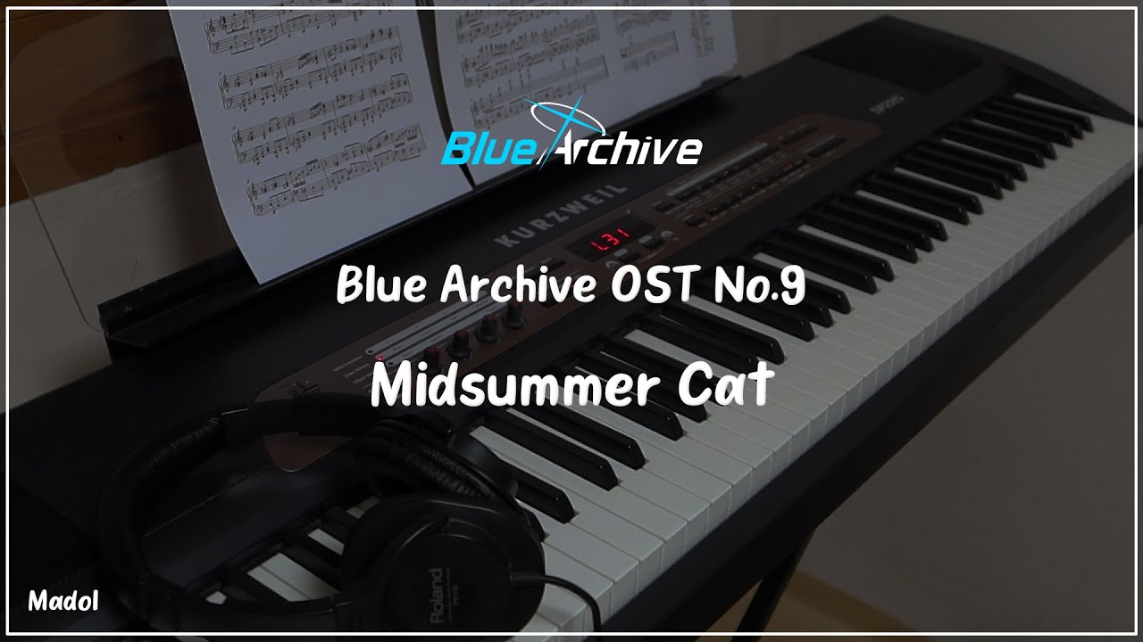 블루 아카이브 OST : 9. Midsummer Cat (시로코 메모리얼 BGM) [피아노 커버]｜(Blue Archive ...