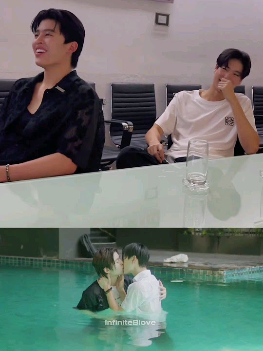 #pondphuwin their reactions to Ep 11 kiss scene 🤭🤭 #weareseries - YouTube