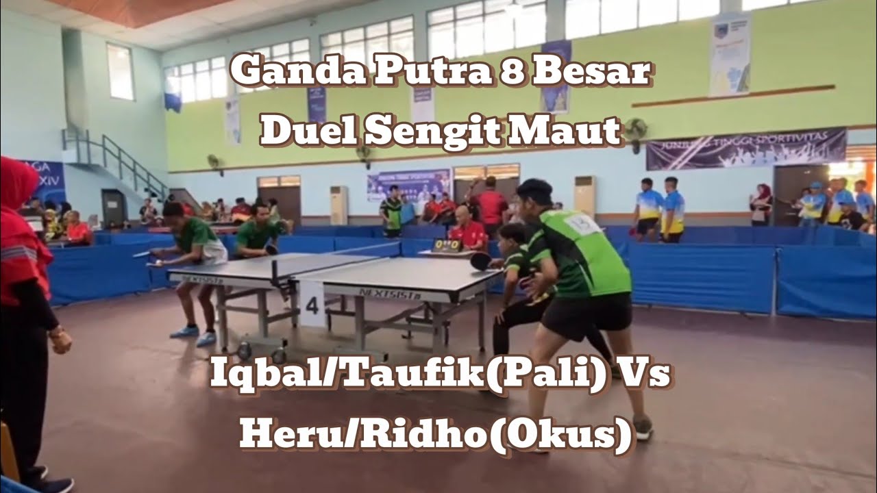SKOR MEPET TERUS DI SET-SET AWAL 🏓Iqbal/Taufik(Pali) Vs Heru/Tengku ...