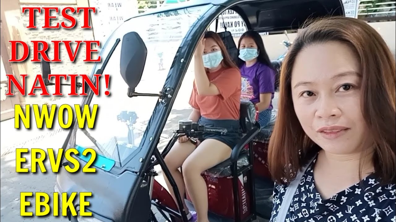 TEST DRIVE NATIN ITONG NWOW ERVS2 EBIKE-TARA! - YouTube