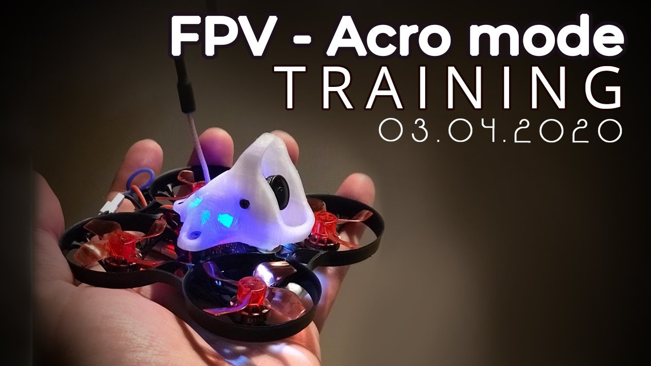 Drone FPV - Acro mode Training 05 - Modded Eachine Trashcan - YouTube