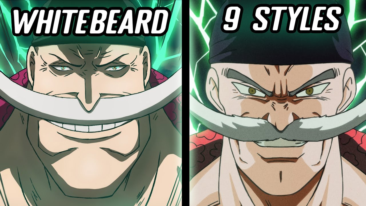 Drawing Whitebeard in 9 anime styles | One Piece - YouTube