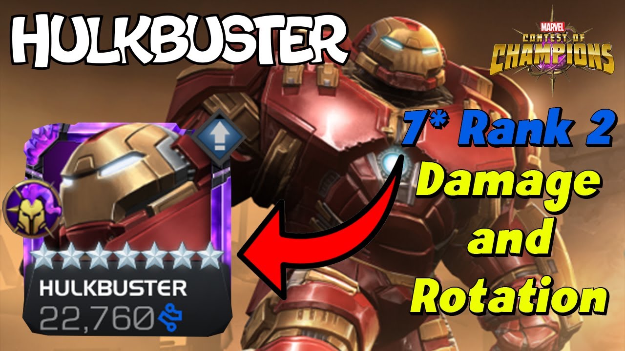 HULKBUSTER - DAMAGE & UTILITY SHOWCASE! - 7* RANK 2 - YouTube