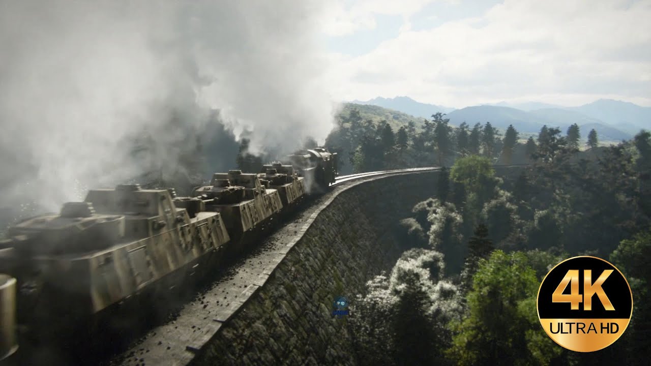 COD World War 2 | Stopping Advanced Train | 4K | NO HUD Gaming Days ...