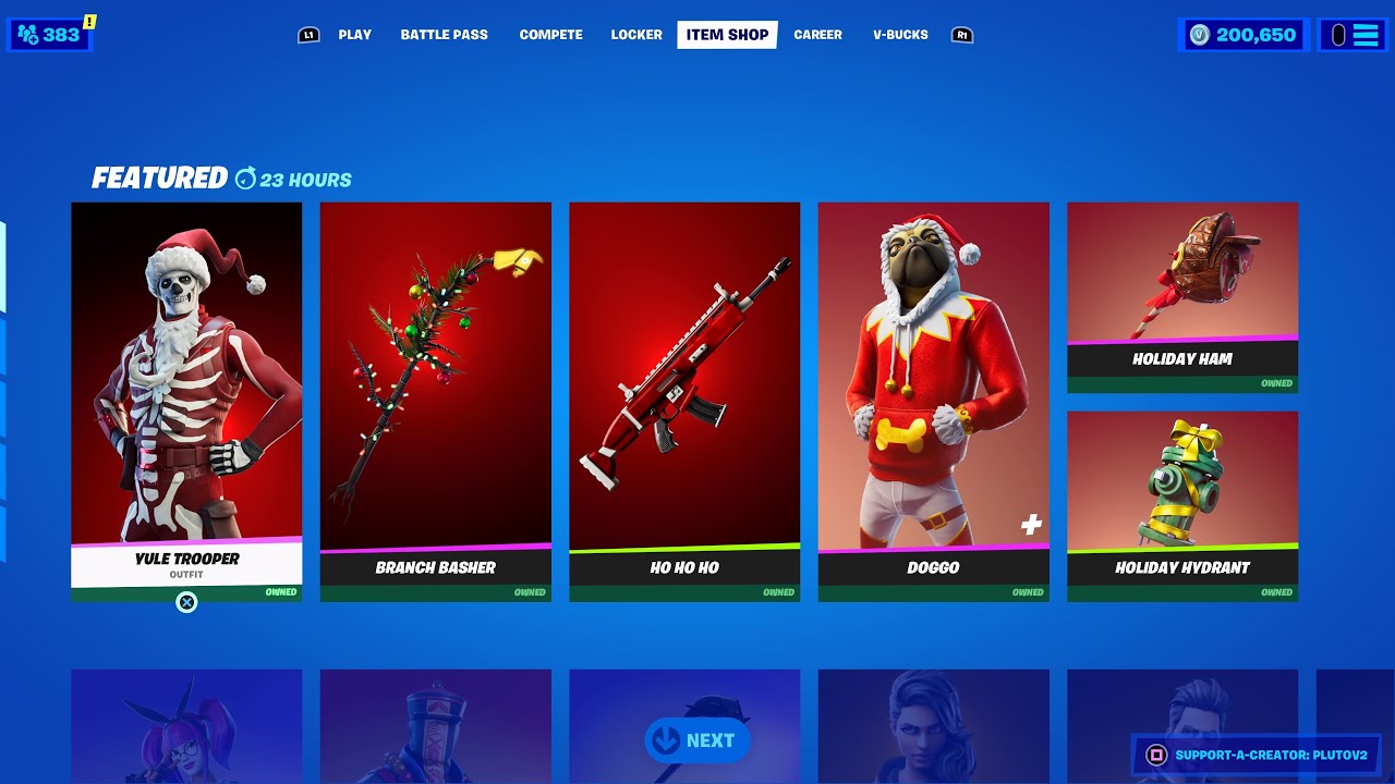 RARE Yule Trooper Skin is BACK in Fortnite! - YouTube