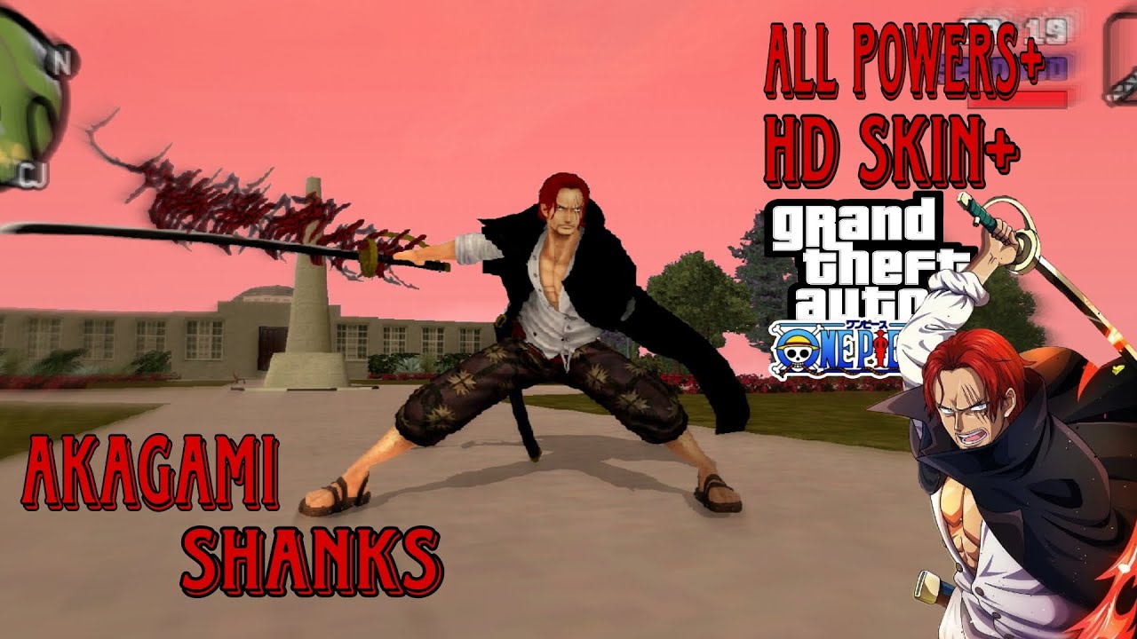 AKAGAMI SHANKS MOD || GTA SAN ANDREAS ANDROID || PREVIEW - YouTube