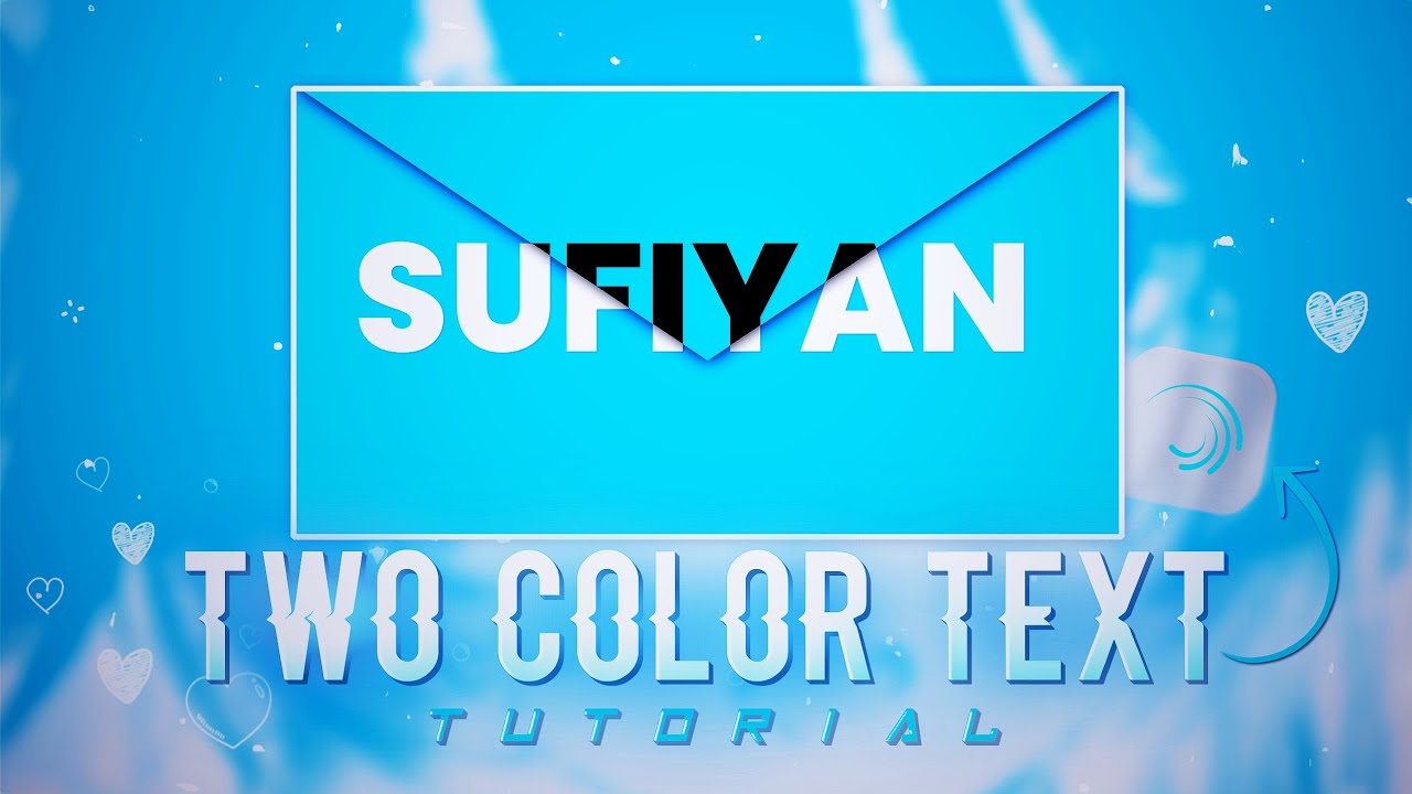 The Simplest Two Color Text Tutorial | Alight Motion Tutorial & Preset ...