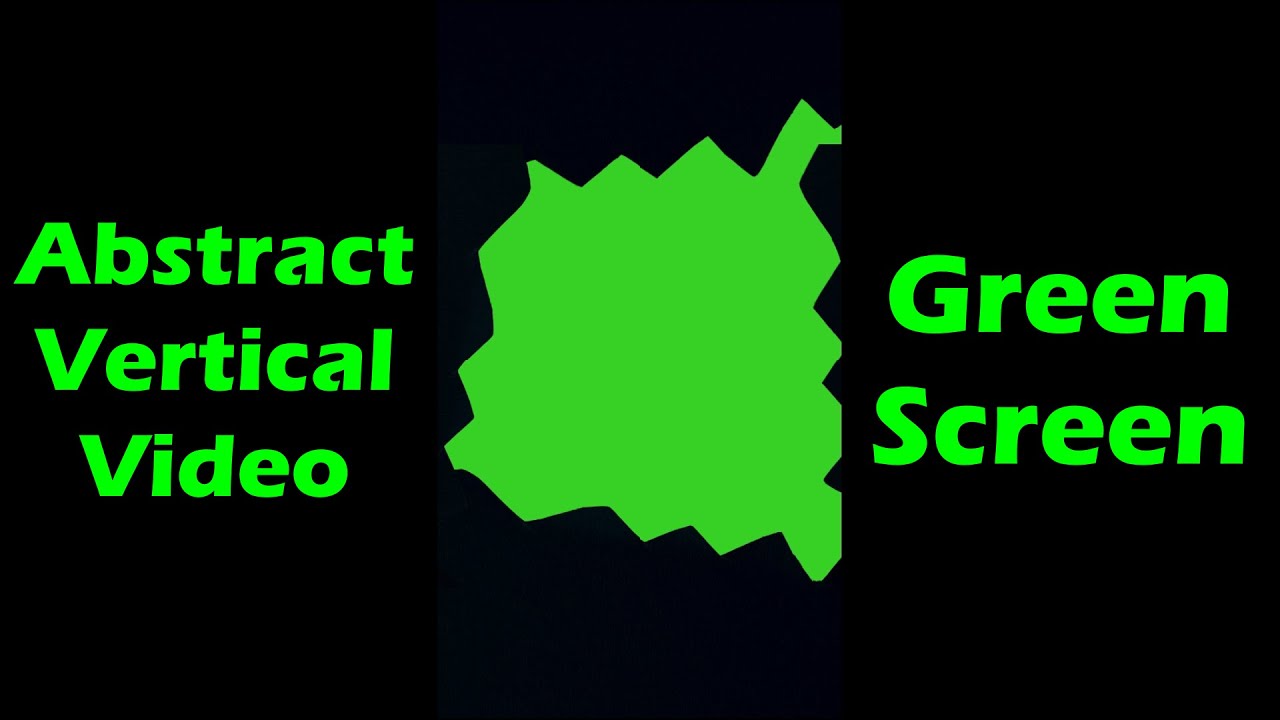 Abstract Figures Reveal a Green Screen Black Background | Vertical ...