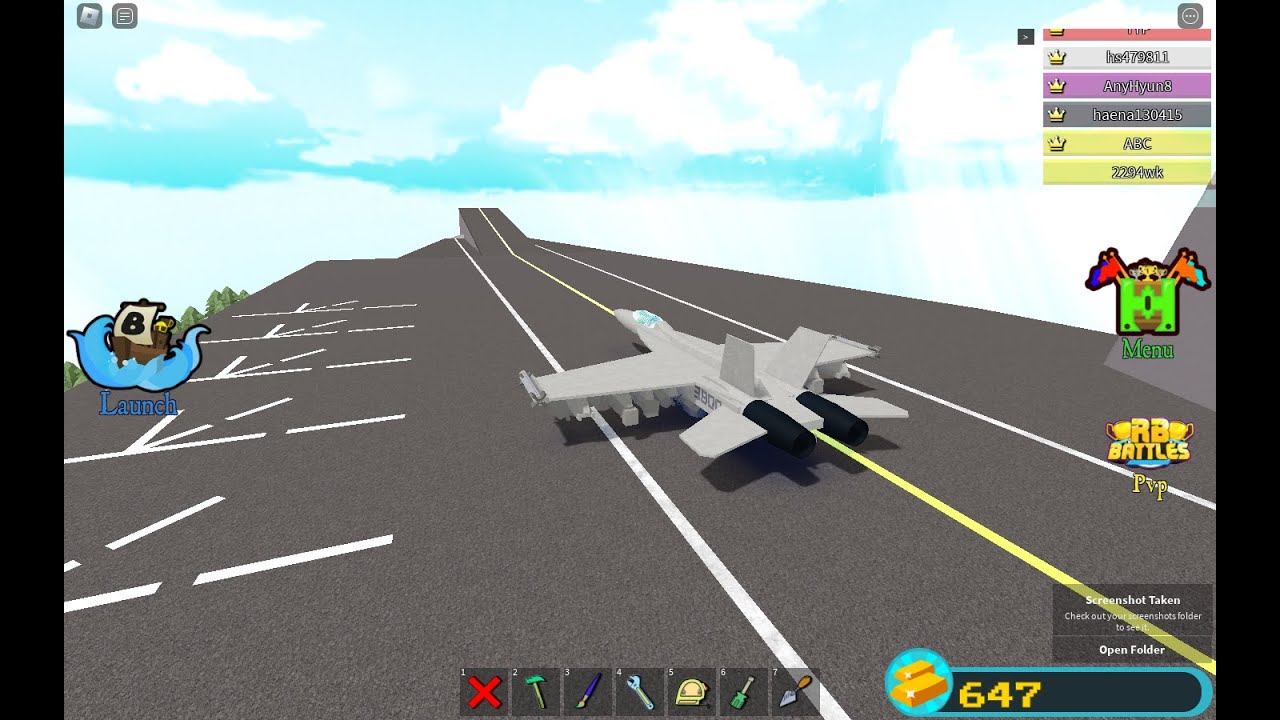 Roblox build a boat aircraft carrier!!! (made by ramdom ppl,f-18 made ...