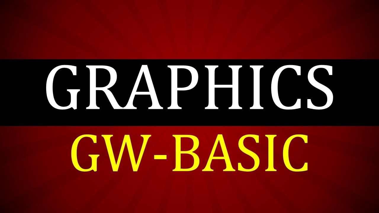 GW-BASIC | GRAPHICS - YouTube