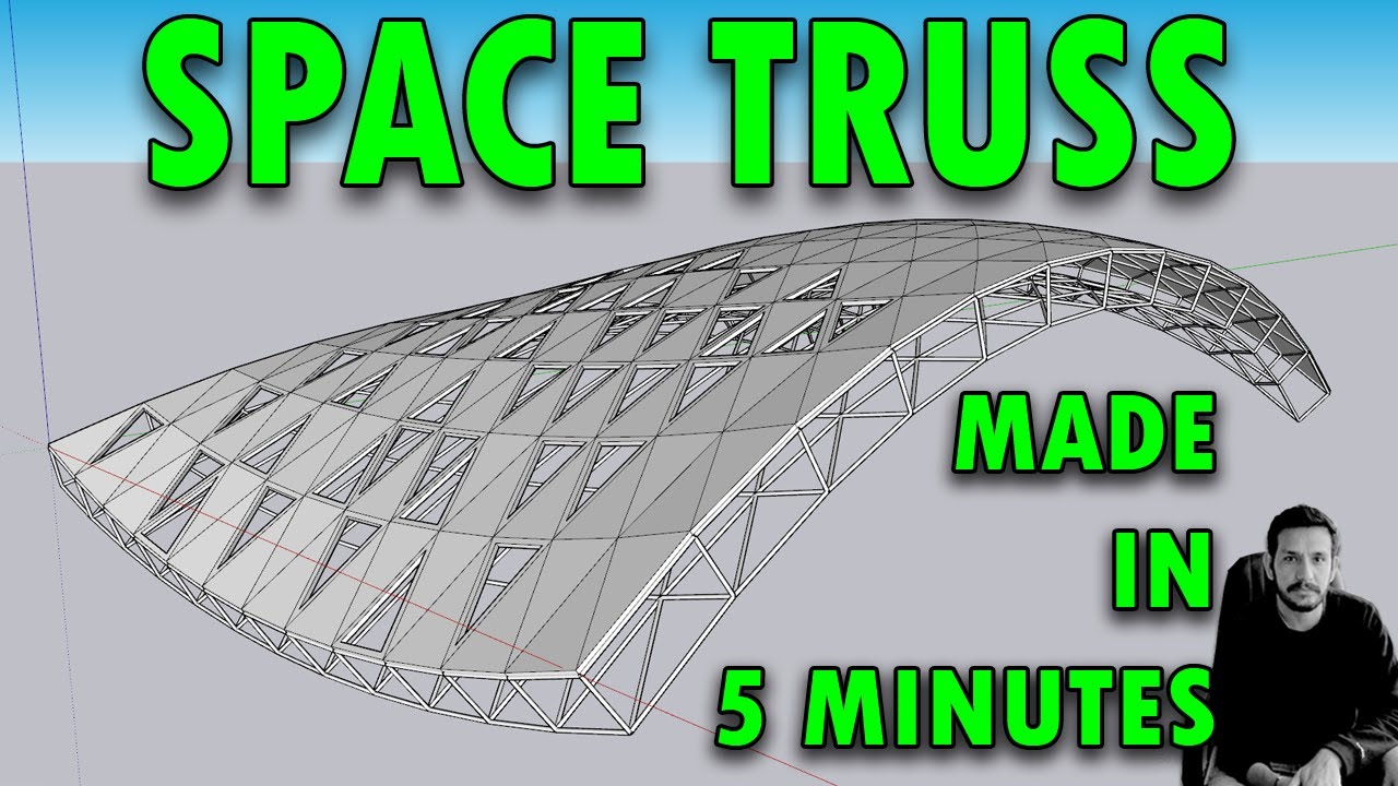 How To make Truss in Sketchup - YouTube