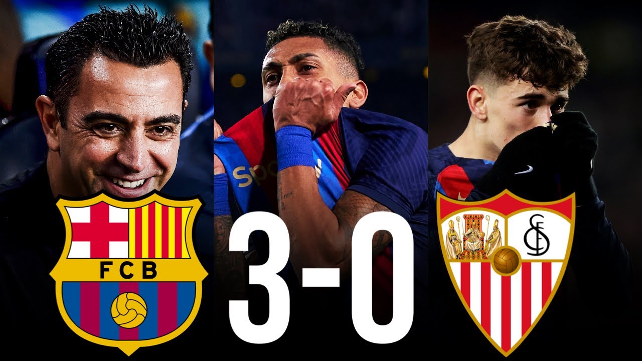 🚨FC Barcelona 3-0 Sevilla: Barcelona Go 8 POINTS CLEAR Of Real Madrid ...
