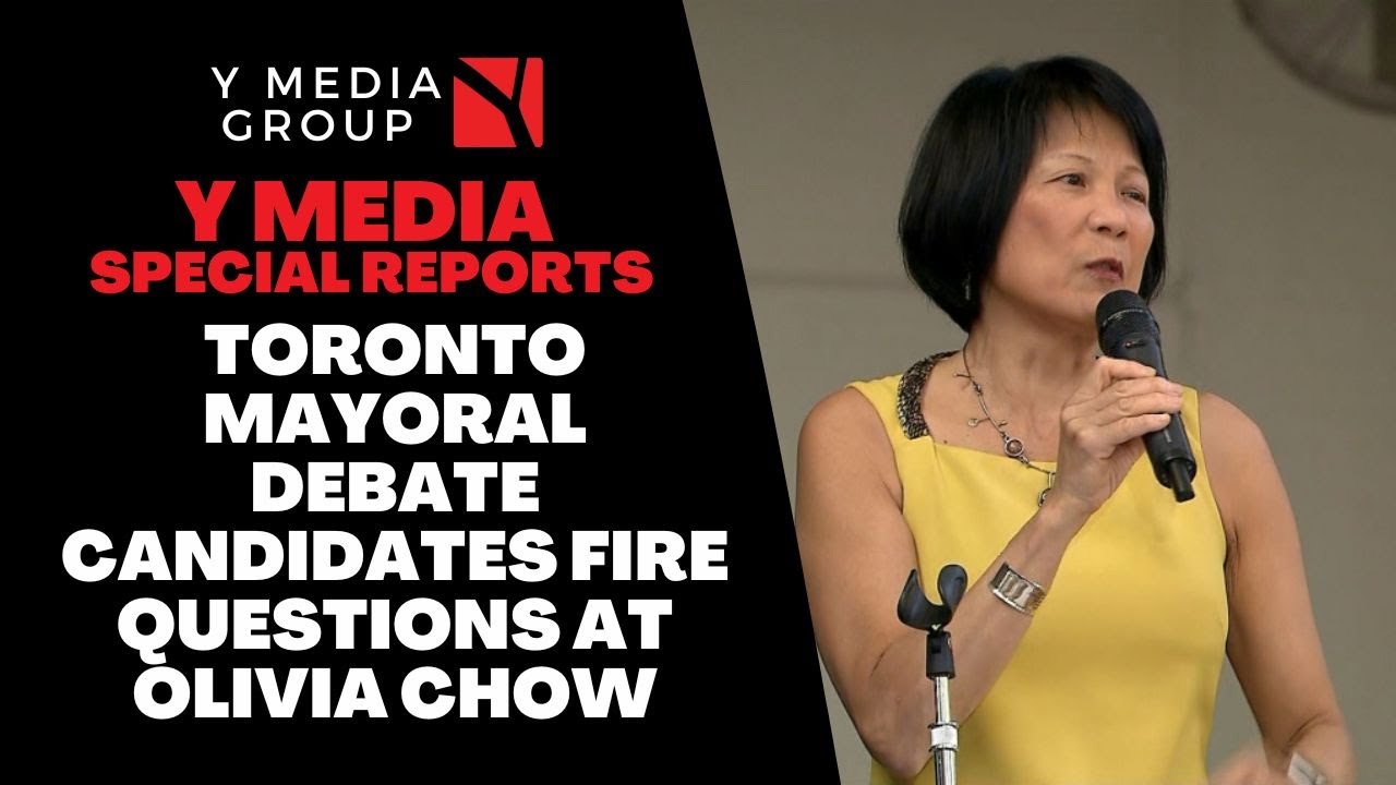 TORONTO MAYORAL DEBATE CANDIDATES FIRE QUESTIONS AT OLIVIA CHOW - YouTube