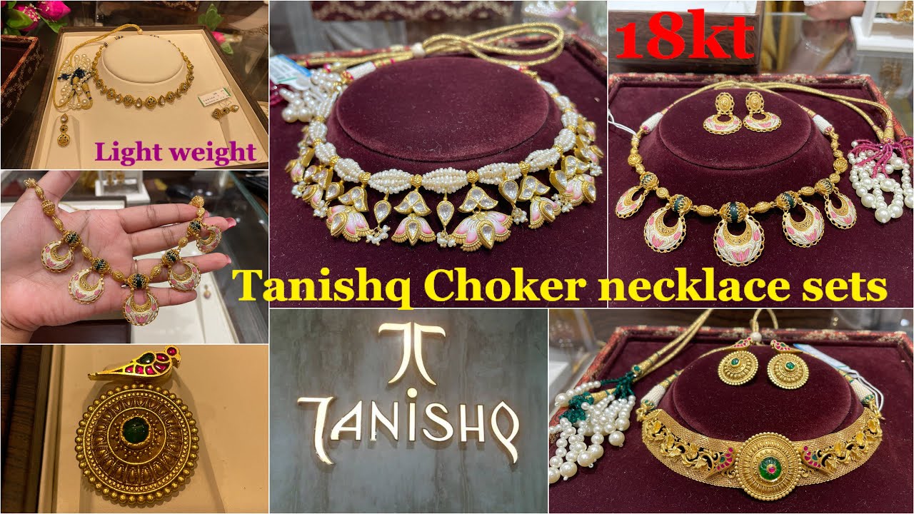 18kt gold Choker necklace sets from Alekhya collections-Tanishq|Alekhya ...