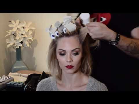 Creating a Grace Kelly Hot Roller set with me 720p